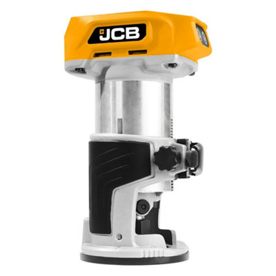 JCB 18RT-B 18V Cordless Brushless Laminate Router Trimmer + Plunge Base ...