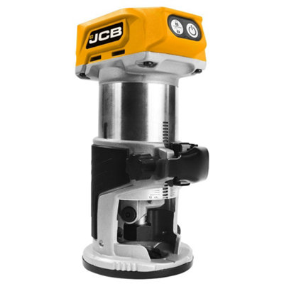 JCB 18RT-B 18V Cordless Brushless Laminate Router Trimmer + Plunge Base ...