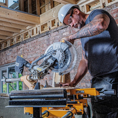 JCB 254mm 10" Electric Sliding Mitre Saw, Corded, 2000W, 230-240V 21-MS ...