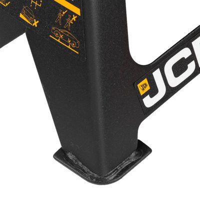 JCB 2T Vehicle Axle Stand Set Ratchet Adjustment 425mm Max. Lift w ...