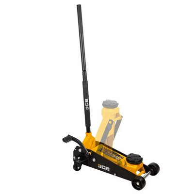 JCB 3 Tonne Hydraulic Trolley Jack, Quick Lift Pedal, 500mm Max Height ...