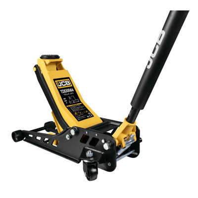 JCB 3T Low Profile Trolley Jack & Axle Stand Set, 75-505mm Lift Range ...