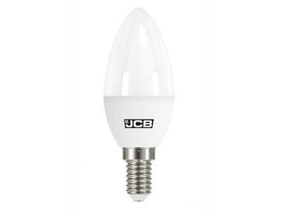 Buy JCB 4.9w SES 6500k Frosted LED Candle Bulb - Daylight | DIY at B&Q