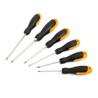 JCB 6pc Mixed Screwdriver Set - JCB-6PC-SD | DIY at B&Q