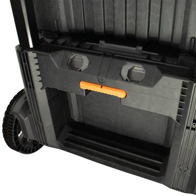 JCB Full Site System 3 Piece Modular Tool Storage System with Cart Tool Organiser Case