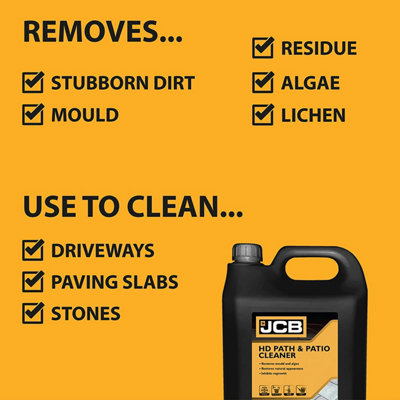 JCB Heavy Duty Path & Patio Cleaner Concentrate 5 Litre