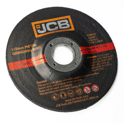 JCB Metal Grinding Discs 115mm (4 1/2'') x 22.23mm Metal Grinding Discs ...