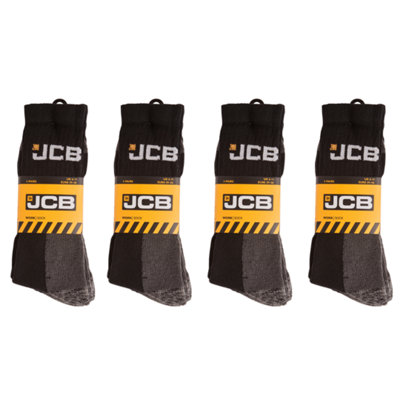 JCB Workwear Apparel Socks - Men's Size 6-11 - 12 pairs