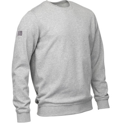 JCB Workwear Grey Sweatshirt Crew Neck Essentials Tradesman Jumper ...