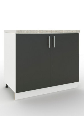 JD Greta Adjustable Legs Kitchen Base Unit 1000mm Storage Cabinet With ...