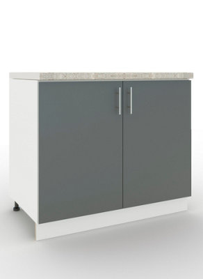 JD Greta Adjustable Legs Kitchen Base Unit 1000mm Storage Cabinet With ...