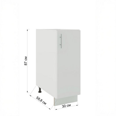 JD Greta Adjustable Legs Kitchen Base Unit 300mm Storage Cabinet With ...