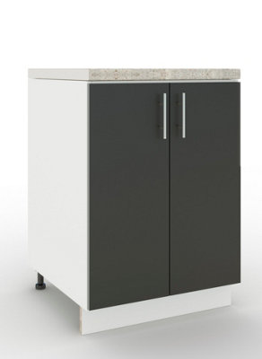 JD Greta Adjustable Legs Kitchen Base Unit 600mm Storage Cabinet With ...