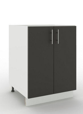 JD Greta Adjustable Legs Kitchen Base Unit 600mm Storage Cabinet With ...