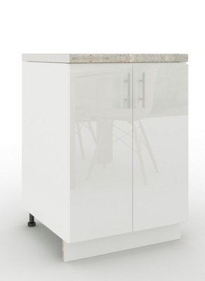 JD Greta Adjustable Legs Kitchen Base Unit 600mm Storage Cabinet With ...