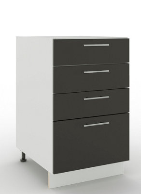 JD Greta Adjustable Legs Kitchen Drawer Unit 500mm Storage Cabinet With ...