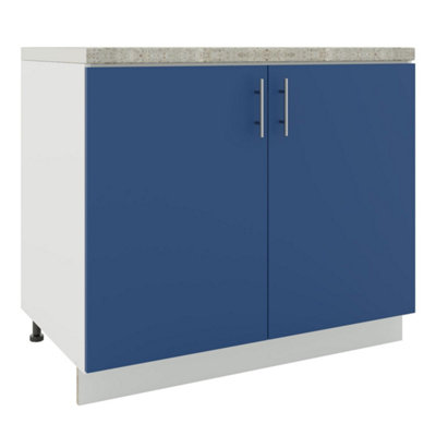 JD Greta Adjustable Legs Kitchen Sink Unit 1000mm Cabinet With Doors ...