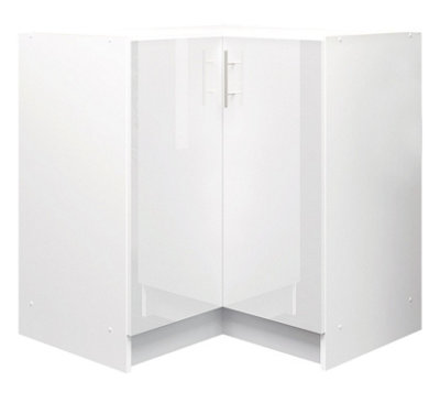 JD Greta Kitchen Base Corner Unit 800mm Cabinet With Doors 80cm - White ...