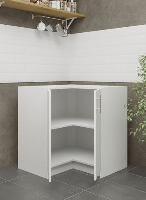 JD Greta Kitchen Base Corner Unit 800mm Cabinet With Doors 80cm - White ...