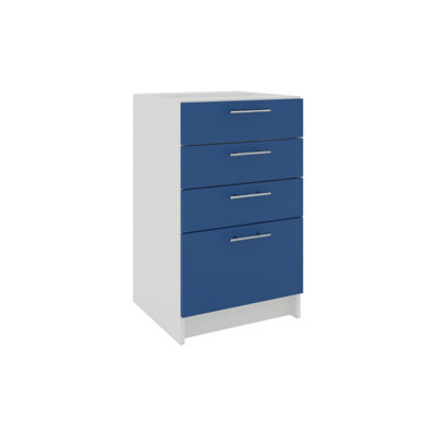JD Greta Kitchen Base Drawer Unit 500mm Cabinet With Fronts 50cm - Navy ...