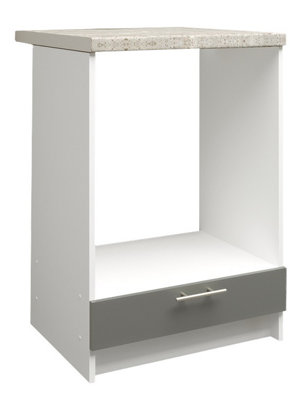 JD Greta Kitchen Base Oven Unit 600mm Cabinet With Front 60cm Grey with ...