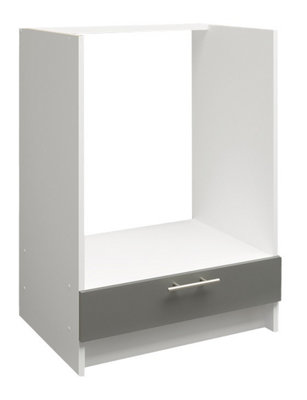 JD Greta Kitchen Base Oven Unit 600mm Cabinet With Front 60cm Grey ...