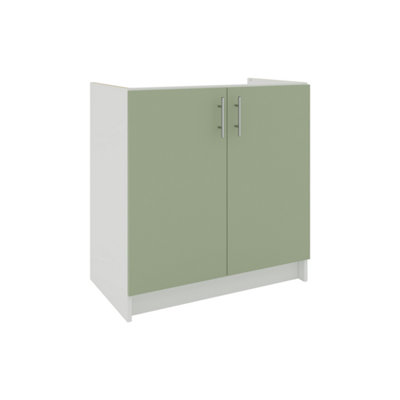 JD Greta Kitchen Base Sink Unit 800mm Cabinet With Doors 80cm - Sage ...