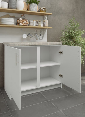 JD Greta Kitchen Base Unit 1000mm Storage Cabinet With Doors Shelf ...