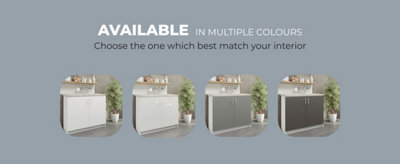 JD Greta Kitchen Base Unit 1000mm Storage Cabinet With Doors Shelf ...