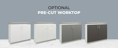 JD Greta Kitchen Base Unit 1000mm Storage Cabinet With Doors Shelf ...