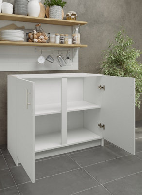 JD Greta Kitchen Base Unit 1000mm Storage Cabinet With Doors Shelf ...