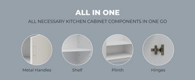 JD Greta Kitchen Base Unit 300mm Storage Cabinet With Door Shelf 30cm ...