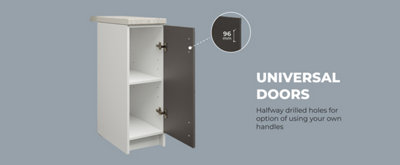 JD Greta Kitchen Base Unit 300mm Storage Cabinet With Door Shelf 30cm ...
