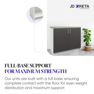 JD Greta Kitchen Base Unit 500mm Storage Cabinet With Door Shelf 50cm ...