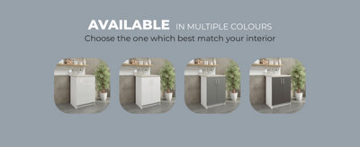 JD Greta Kitchen Base Unit 600mm Storage Cabinet With Doors Shelf 60cm ...