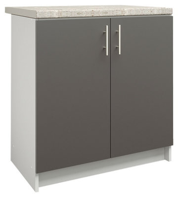 JD Greta Kitchen Base Unit 800mm Storage Cabinet With Doors Shelf 80cm ...