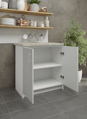 JD Greta Kitchen Base Unit 800mm Storage Cabinet With Doors Shelf 80cm ...