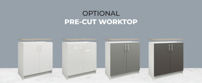 JD Greta Kitchen Base Unit 800mm Storage Cabinet With Doors Shelf 80cm ...