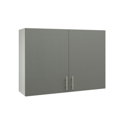 JD Greta Kitchen Wall Unit 1000mm Storage Cabinet With Doors and Shelf ...