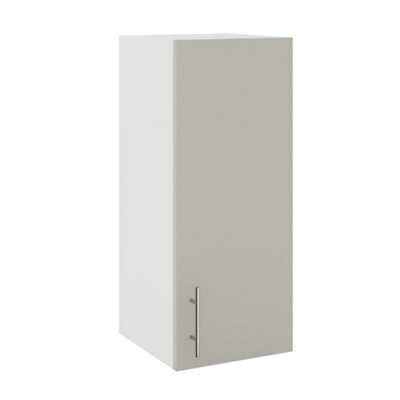 JD Greta Kitchen Wall Unit 300mm Storage Cabinet With Doors and Shelf 30cm - Cashmere Matt