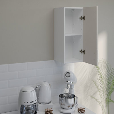 JD Greta Kitchen Wall Unit 300mm Storage Cabinet With Doors and Shelf 30cm - Cashmere Matt