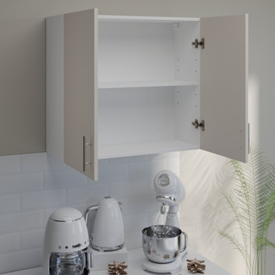 JD Greta Kitchen Wall Unit 800mm Storage Cabinet With Doors and Shelf ...