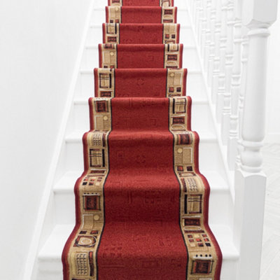 Jena Stair Runner - Hardwearing, Non-Slip & Durable Carpet for Stairs ...