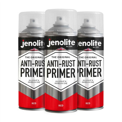 Jenolite Anti-Rust Primer Oxide Corrosion Resistant Spray - Red - 400ml ...