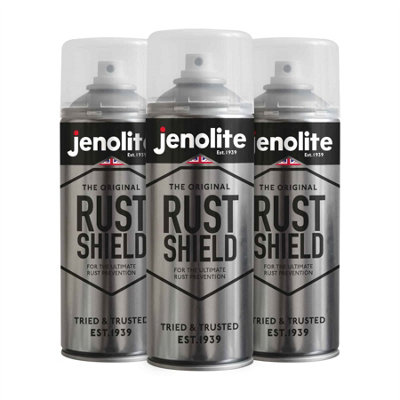 Jenolite Clear Rust Shield Spray - 400ml - 3-Pack