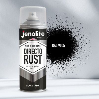 Jenolite Directorust All-in-One Multi-Surface Paint - Black Satin ...