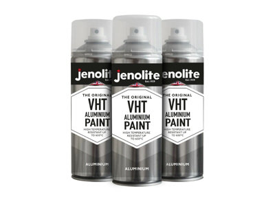 Jenolite Heat Resistant 650 Degree VHT Aluminium Paint - Silver Matt ...
