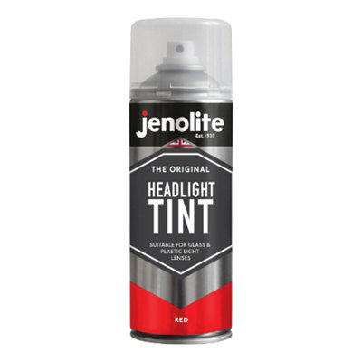 Jenolite Lens Lacquer Headlight Tint Paint - Red - 400ml Spray Can