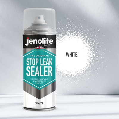 Jenolite Stop Leak Waterproof Sealer Spray - White - 400ml - 3-Pack
