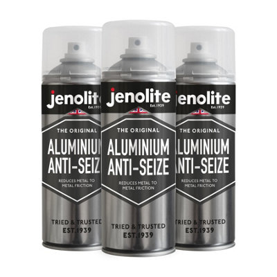 Jenolite Temperature Resistant Aluminium Anti-Seize Spray - 400ml - 3-Pack